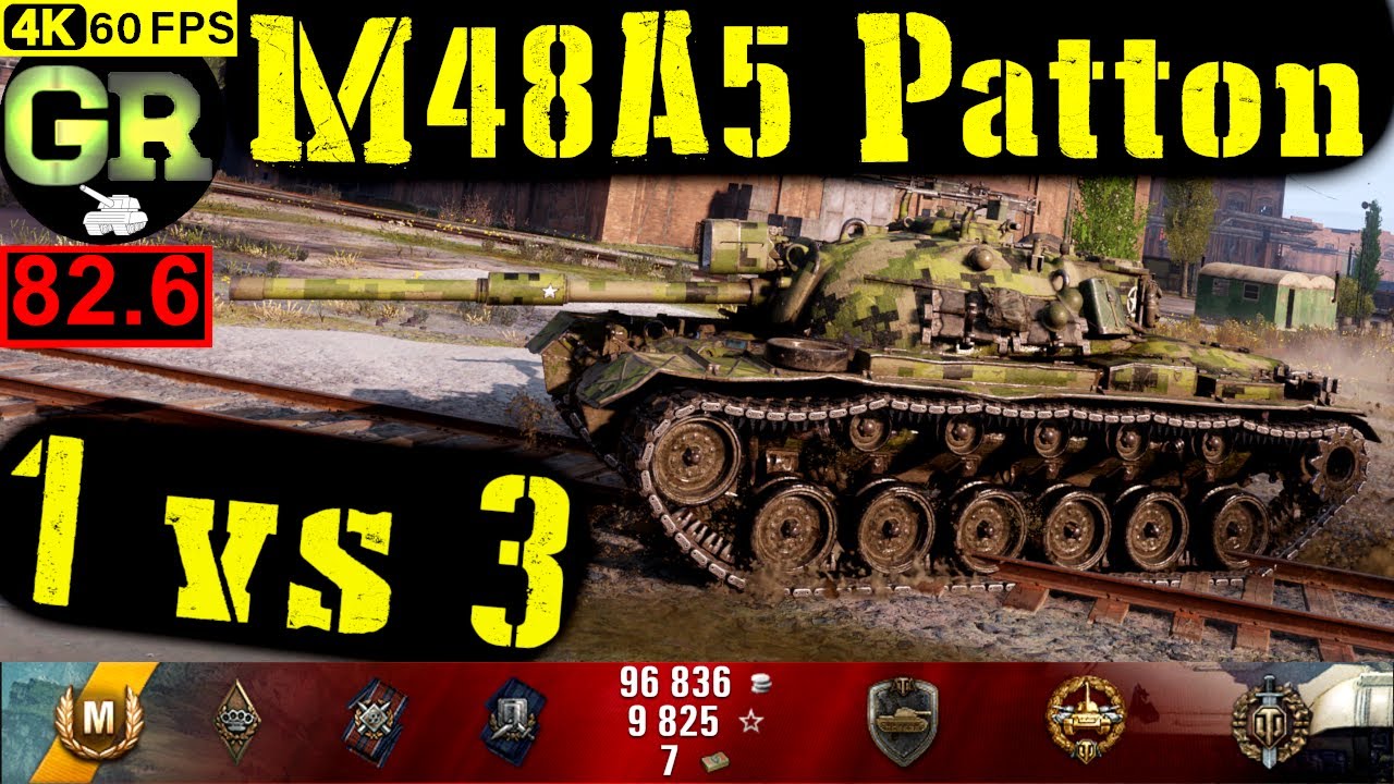 World of Tanks M48A5 Patton WoT Replay - 7 Kills 8.1K DMG(Patch 1.4.0 ...