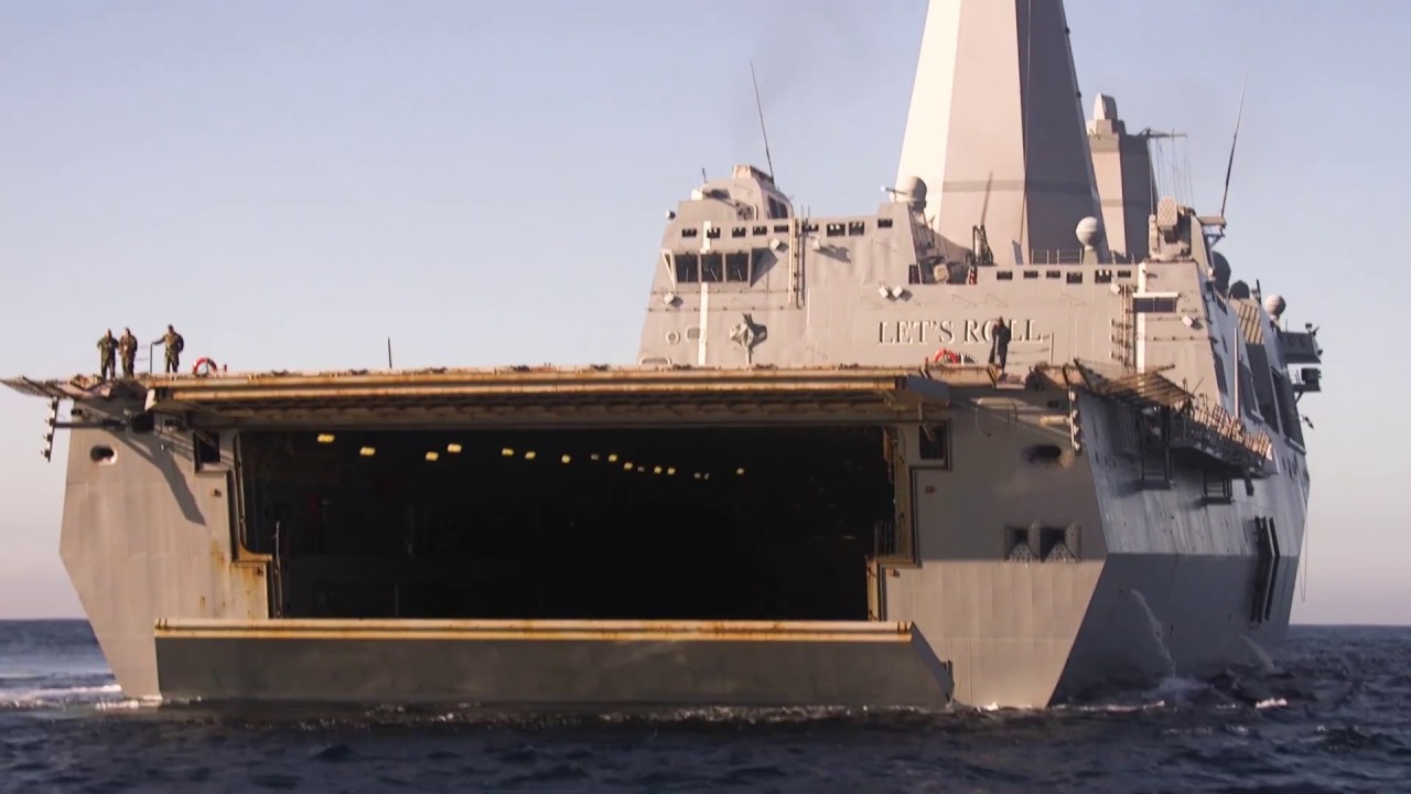 Navy and USMC Conduct Amphibious Combat Vehicle Testing - YouTube