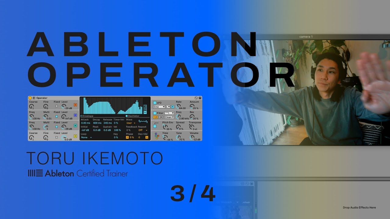 #techno HOW I USE "ABLETON OPERATOR" ③DRUM / HIHAT - YouTube