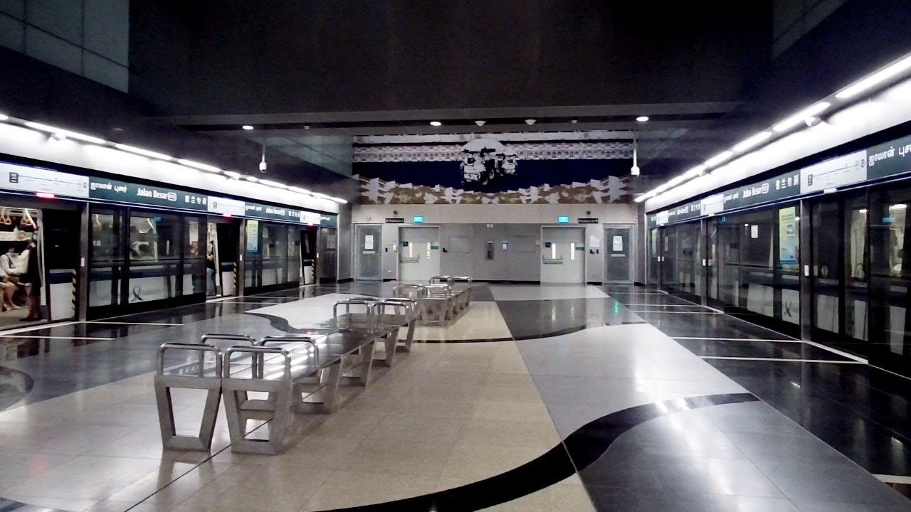 Singapore MRT ride from Fort Canning to Jalan Besar train station - YouTube