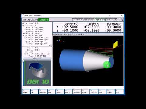 Turning Cycle (Taper) Using Polar Coordinates on the Milltronics 9000 ...