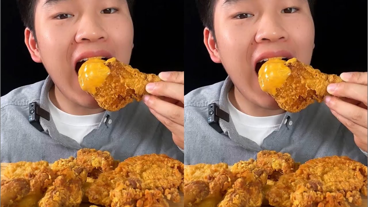 ASMR Eating Fried Chicken Mukbang So Yummy *• - YouTube
