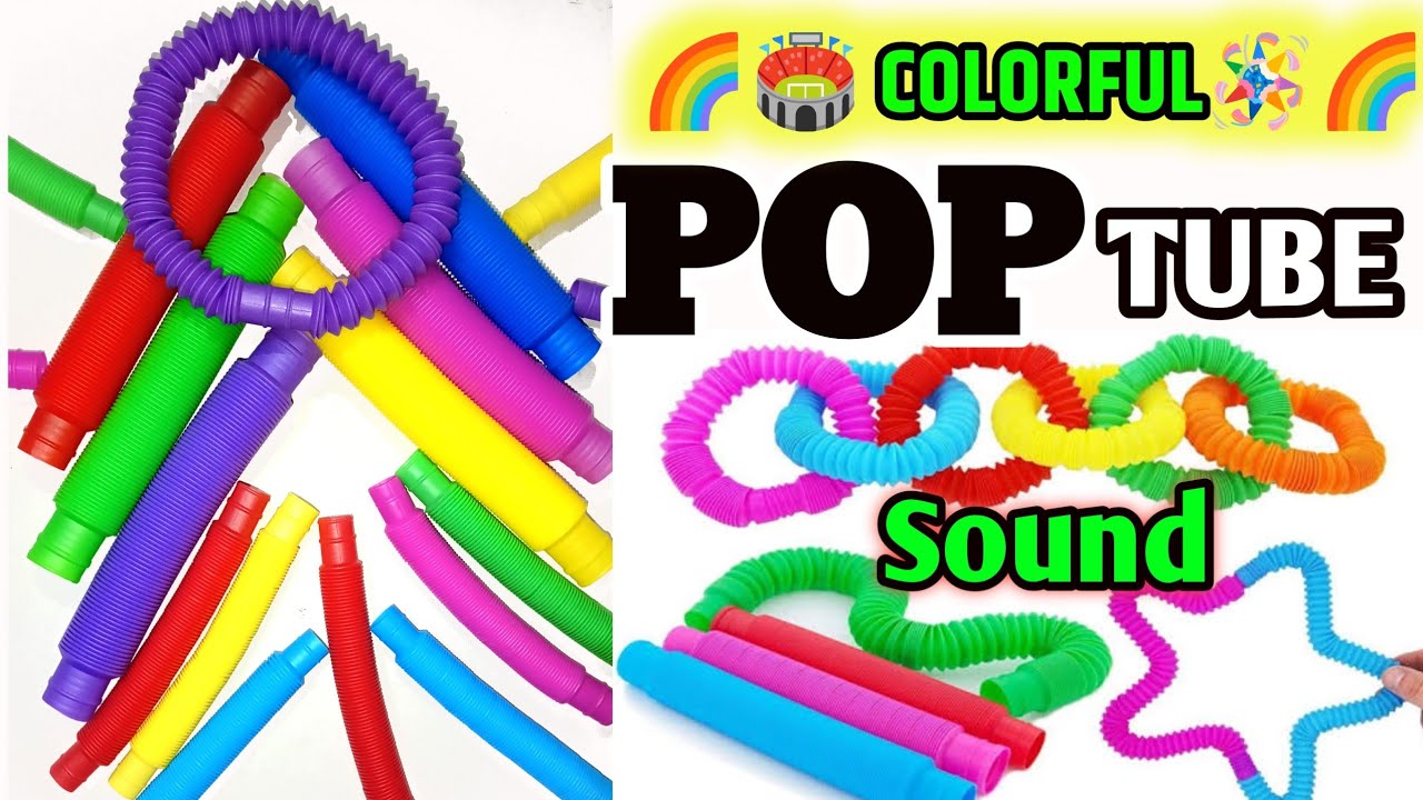 Colorful Pop Tubes Sound 📢 | Colorful 🌈 Pop Tube Voicing 🪀 #asmr # ...