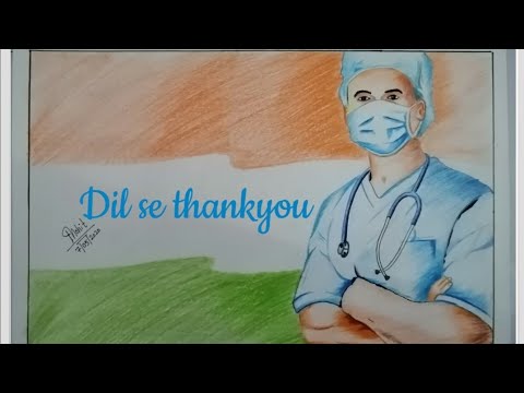 Doctor drawing with pencil colour for class 6th to 8th - YouTube