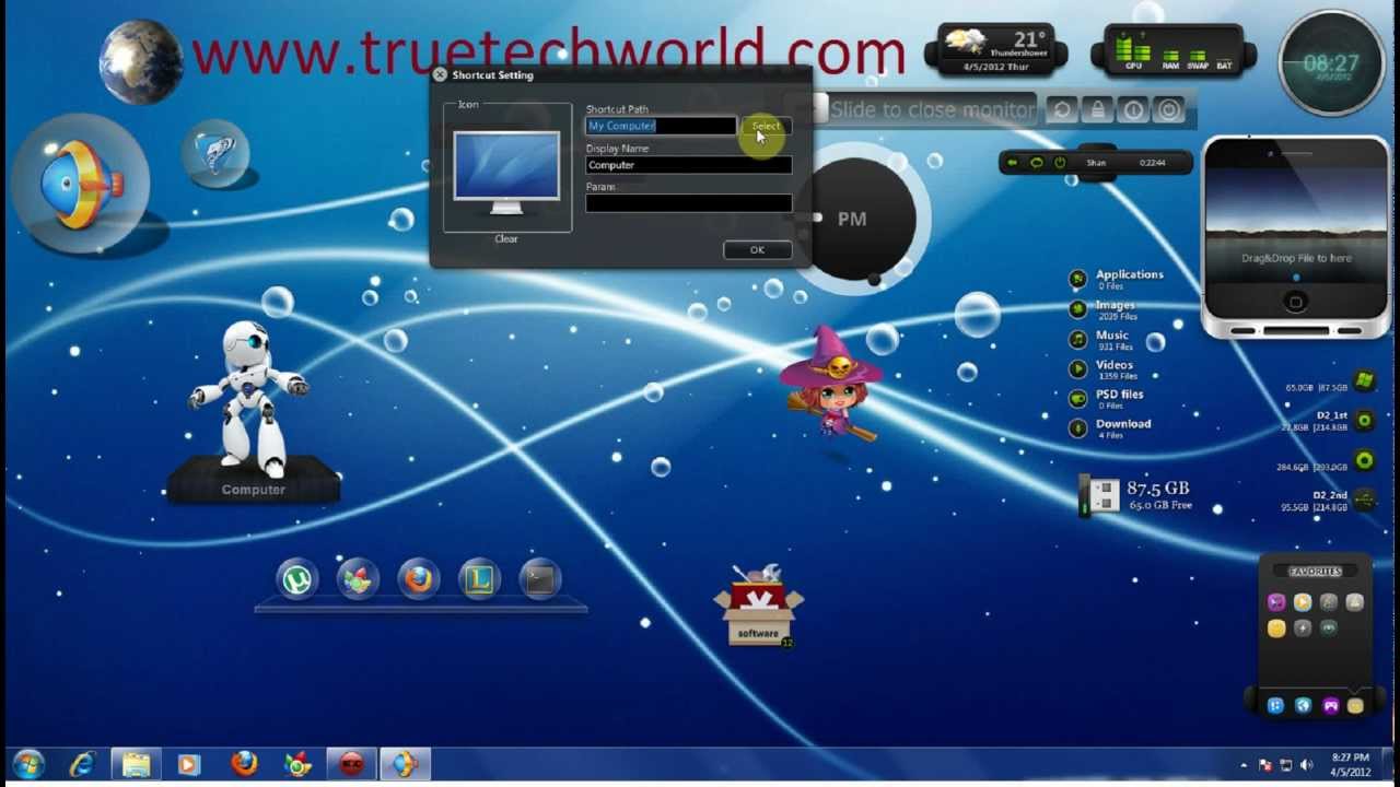 XWidget Windows amazing Widgets.flv - YouTube