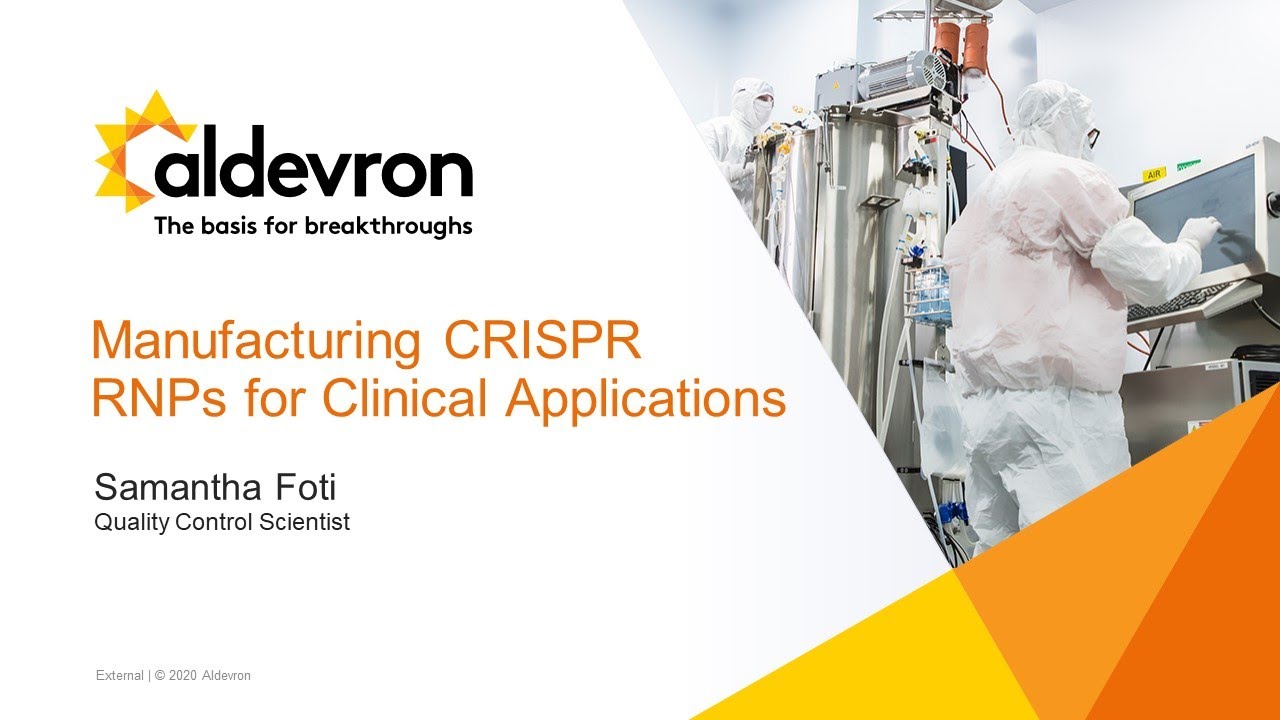 Manufacturing CRISPR RNPs for Clinical Applications - YouTube