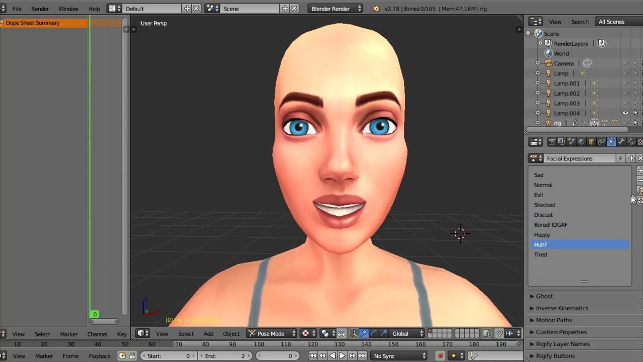 Facial Expression Preset [Sims4 Rig] - YouTube