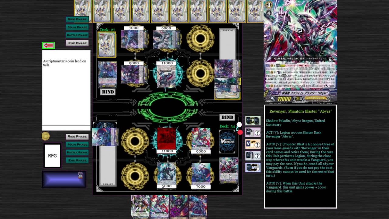 Cardfight!! Vanguard: Natsu (Blaster Dark "Diablo") vs Ascriptmaster ...