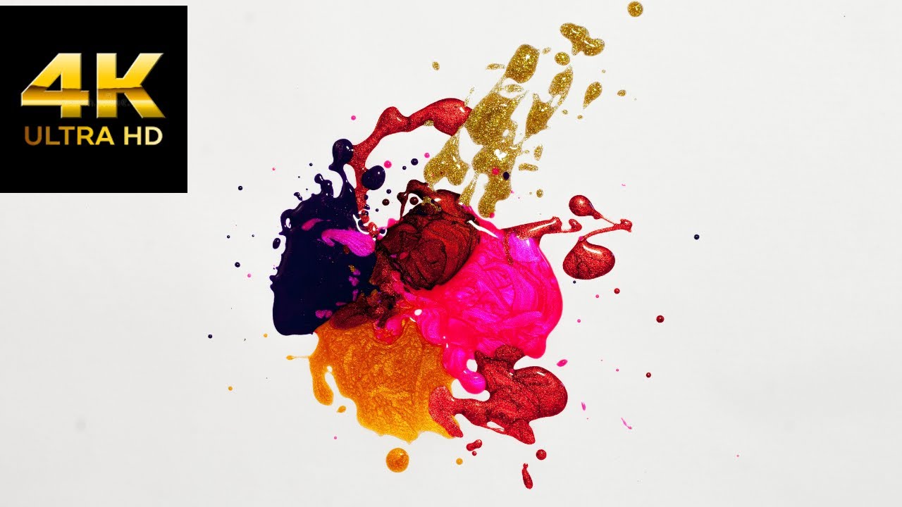 Abstract Liquid! 4K Relaxing Screensaver for Meditation. Amazing Fluid ...