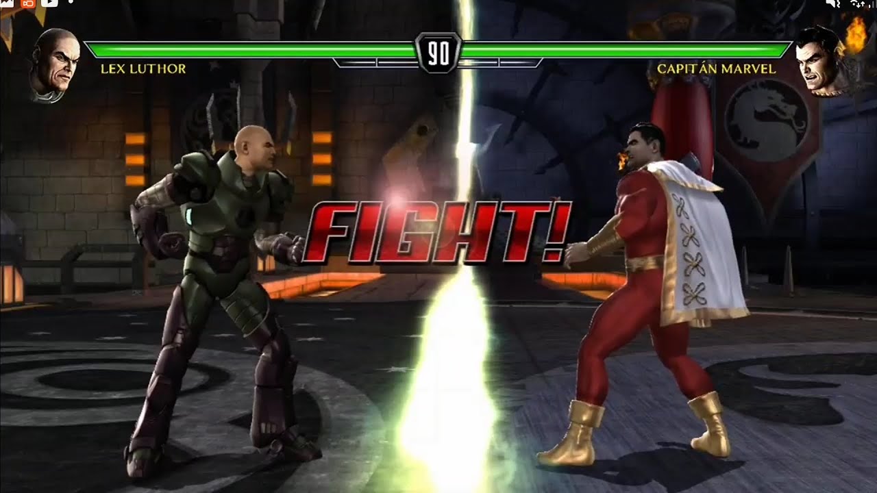 Lex Luthor Vs Shazam Mortal kombat Vs Dc Universe - YouTube