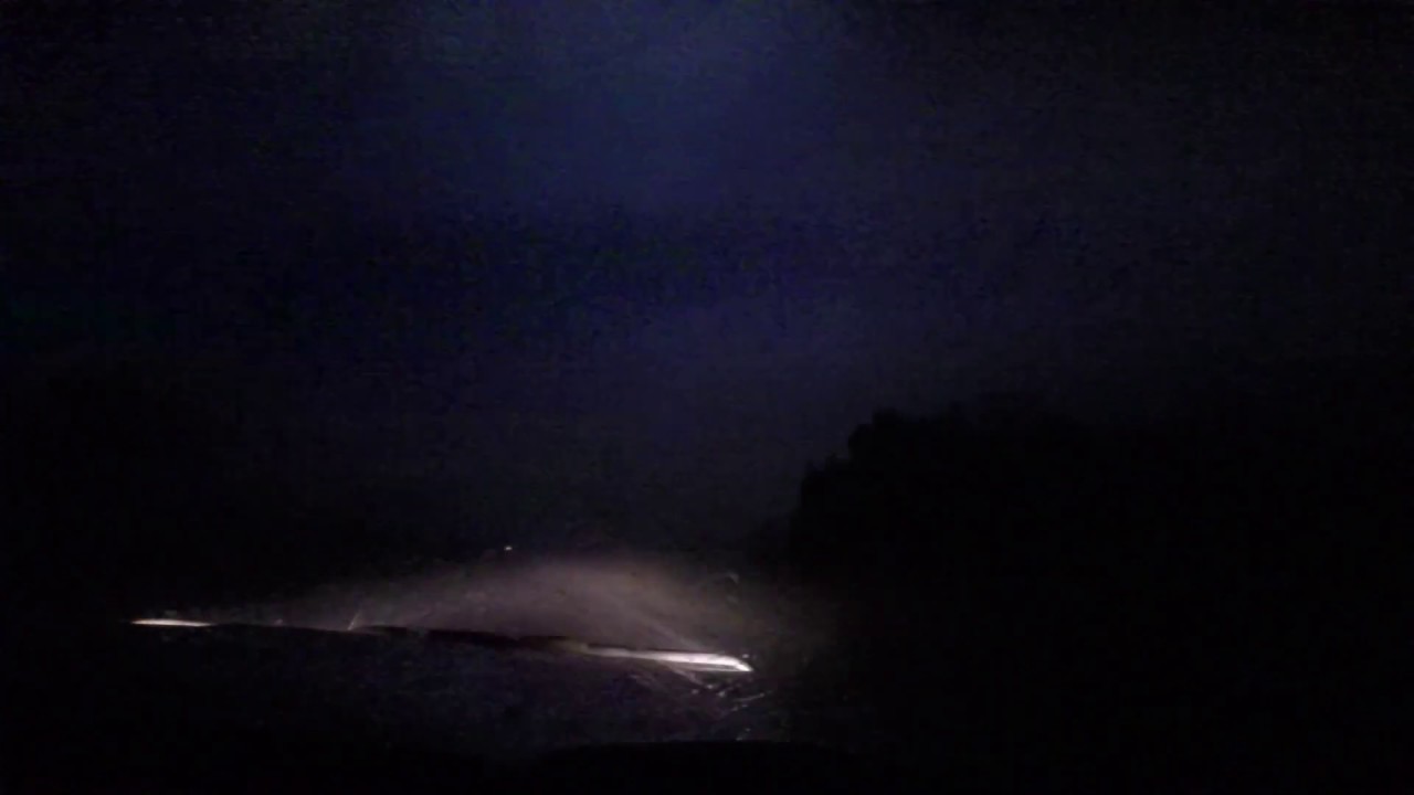 Ending up in an inflow jet at night while escaping a storm at night ...