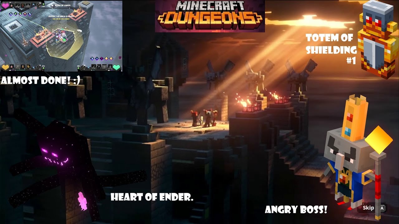 How to Easily Defeat the Arch-Illager Boss in Minecraft Dungeons! Totem ...