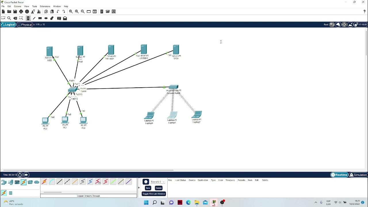 Configuración de servicios DHCP , WEB , DNS , FTP TFTP , CORREO en Cisco Packet Tracer - YouTube