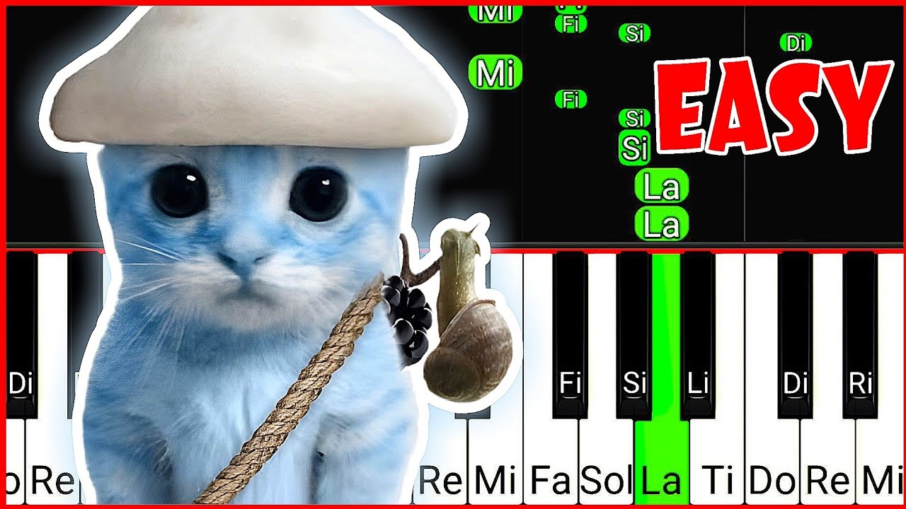Smurf Cat Meme Song on Piano - YouTube