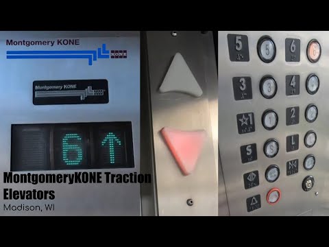MontgomeryKONE Traction Elevator at the State Street Parking Garage in Madison, WI - YouTube