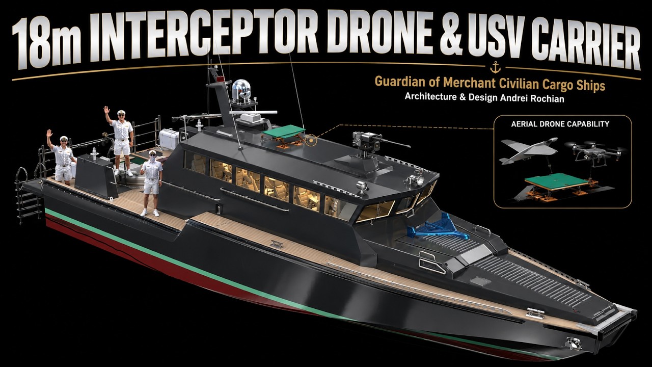 18m Interceptor Guardian of Merchant Ships Armed with Drone&USV ...