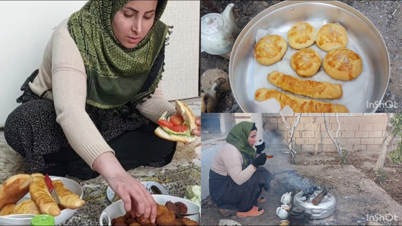 Homemade falafel/How to make homemade falafel sandwiches with fresh ...