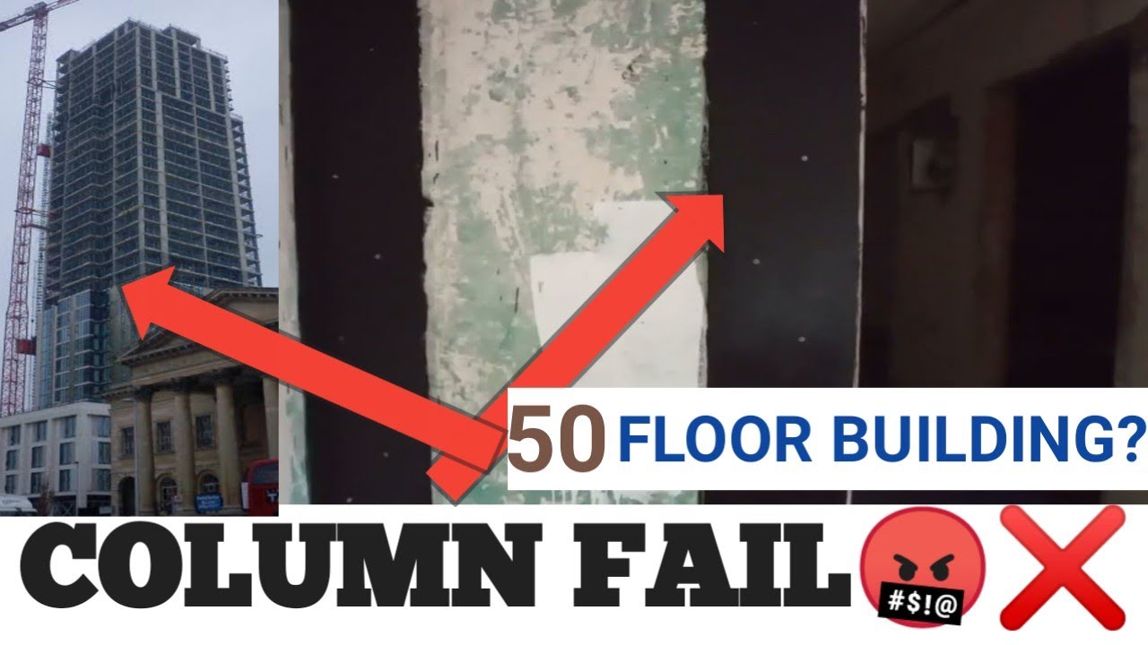 Column Fail of 50 floor building Urgently Jacketing by MS plate|Column ...