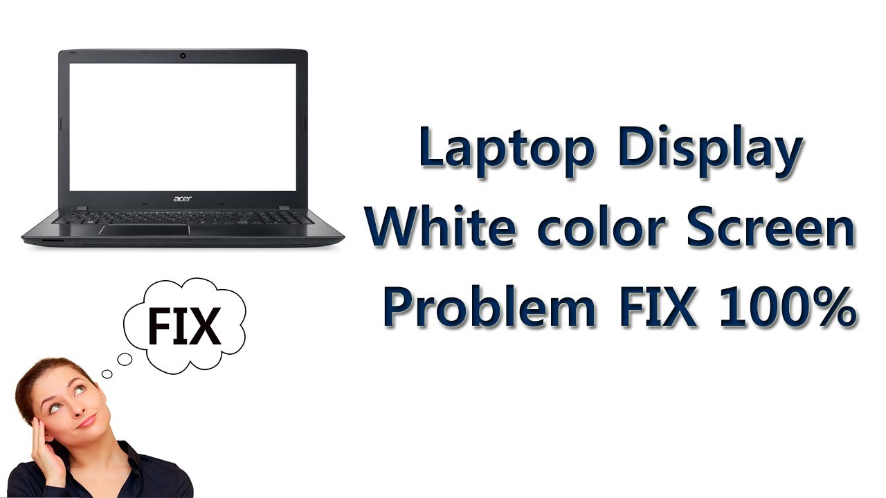 Laptop display White color screen repair | M42 TECH - YouTube