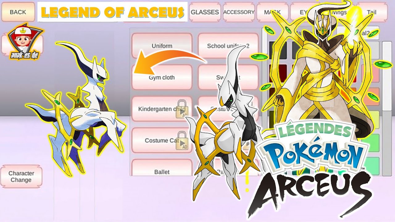 Ada Karakter Baru ARCEUS LEGENDARY TERKUAT di | SAKURA SCHOOL SIMULATOR ...