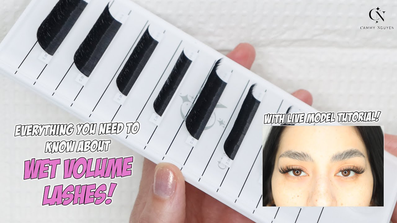 Wet Volume Lashes (Live Model Tutorial!) - YouTube