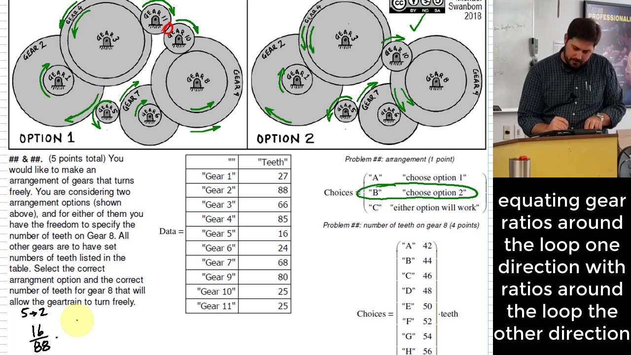 Setting Up A Freely Turning Geartrain Loop - YouTube