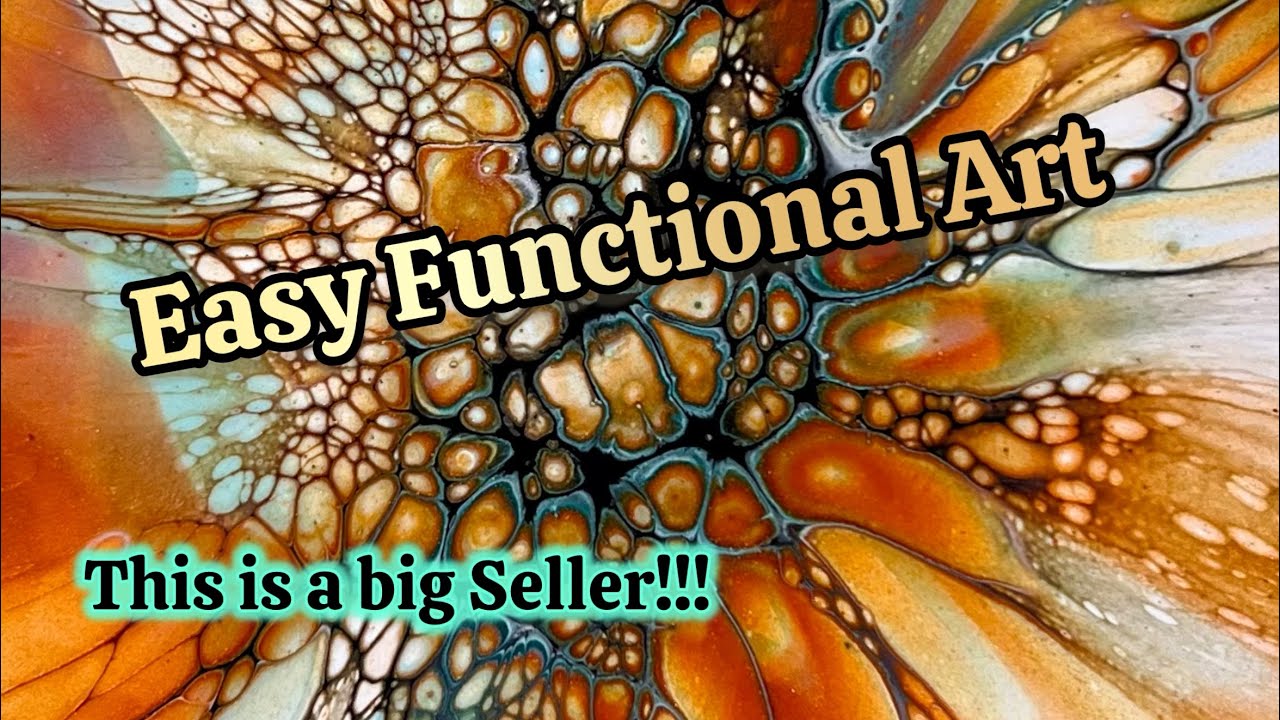 387. Functional Art Made EASY, Fluid Art, Acrylic Painting #abstractart ...
