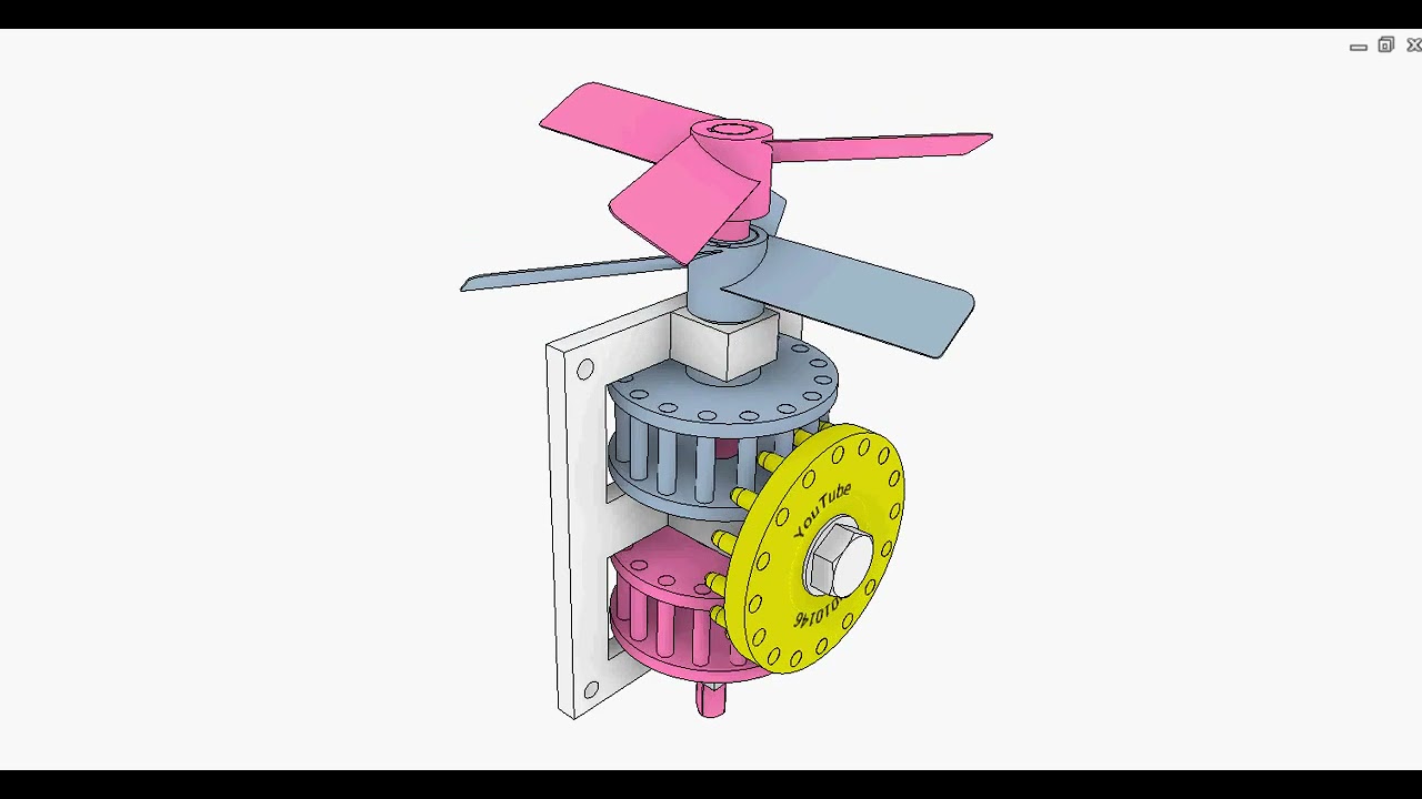 Drive for coaxial propellers 17 - YouTube