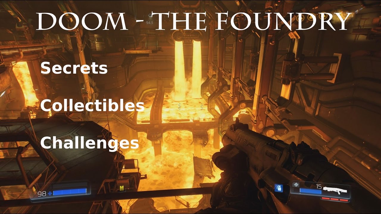 Doom - The Foundry - Secrets, Collectibles & Challenges - YouTube