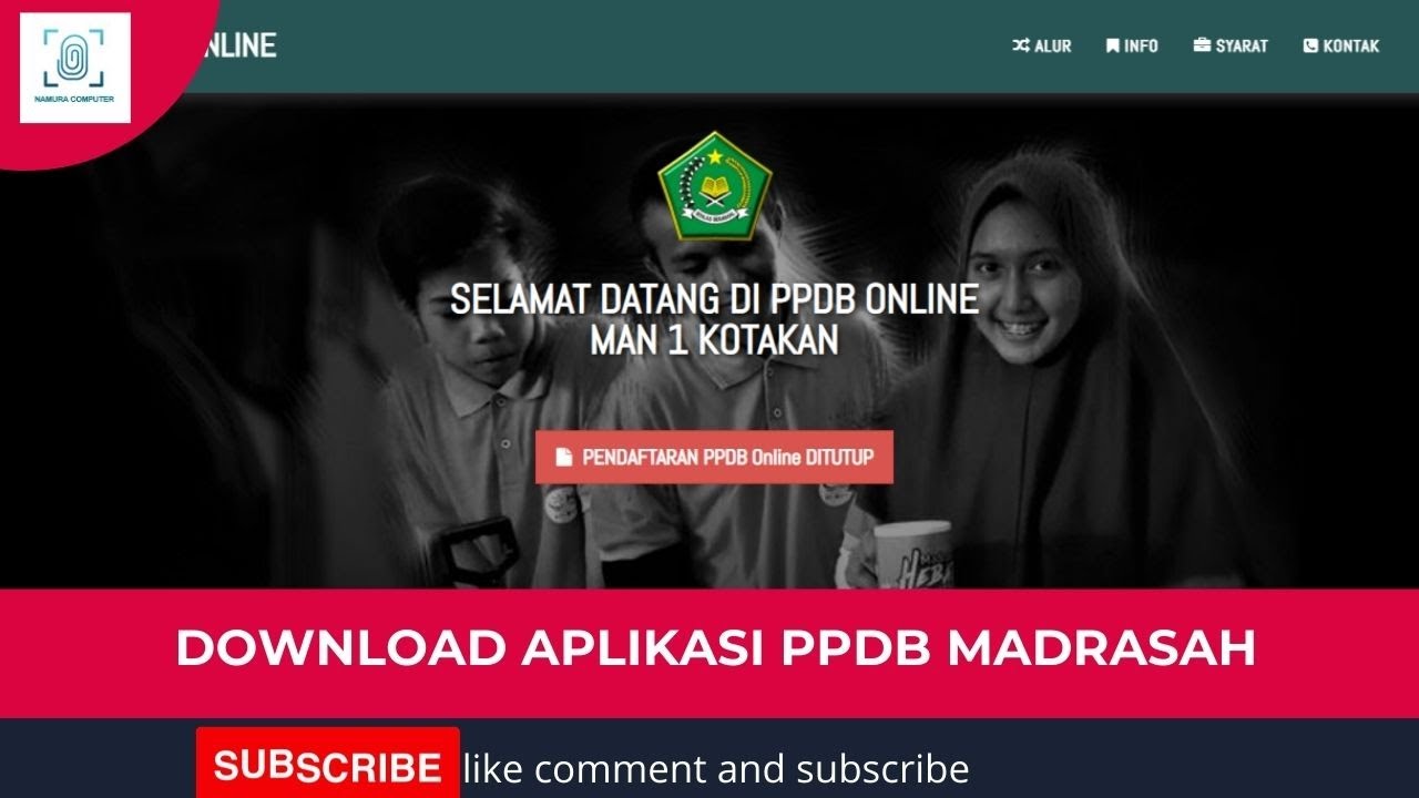 DOWNLOAD APLIKASI PPDB MADRASAH APP_03 | FREE SOURCE CODE - YouTube