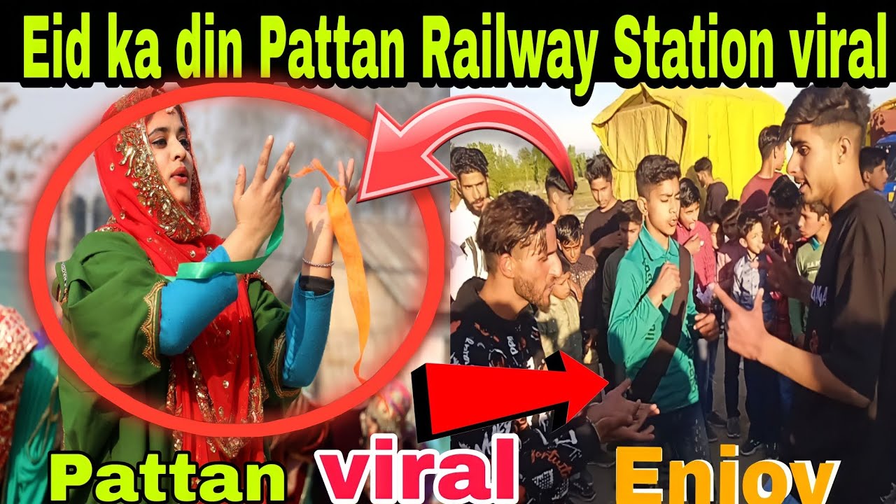 Viral Video || Eid Ka Din Pattan Railway Station Palhallan, Khudaya ...