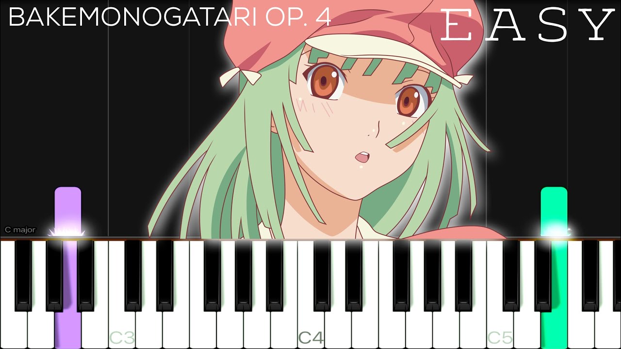 Renai Circulation - Bakemonogatari OP 4 | EASY Piano Tutorial - YouTube