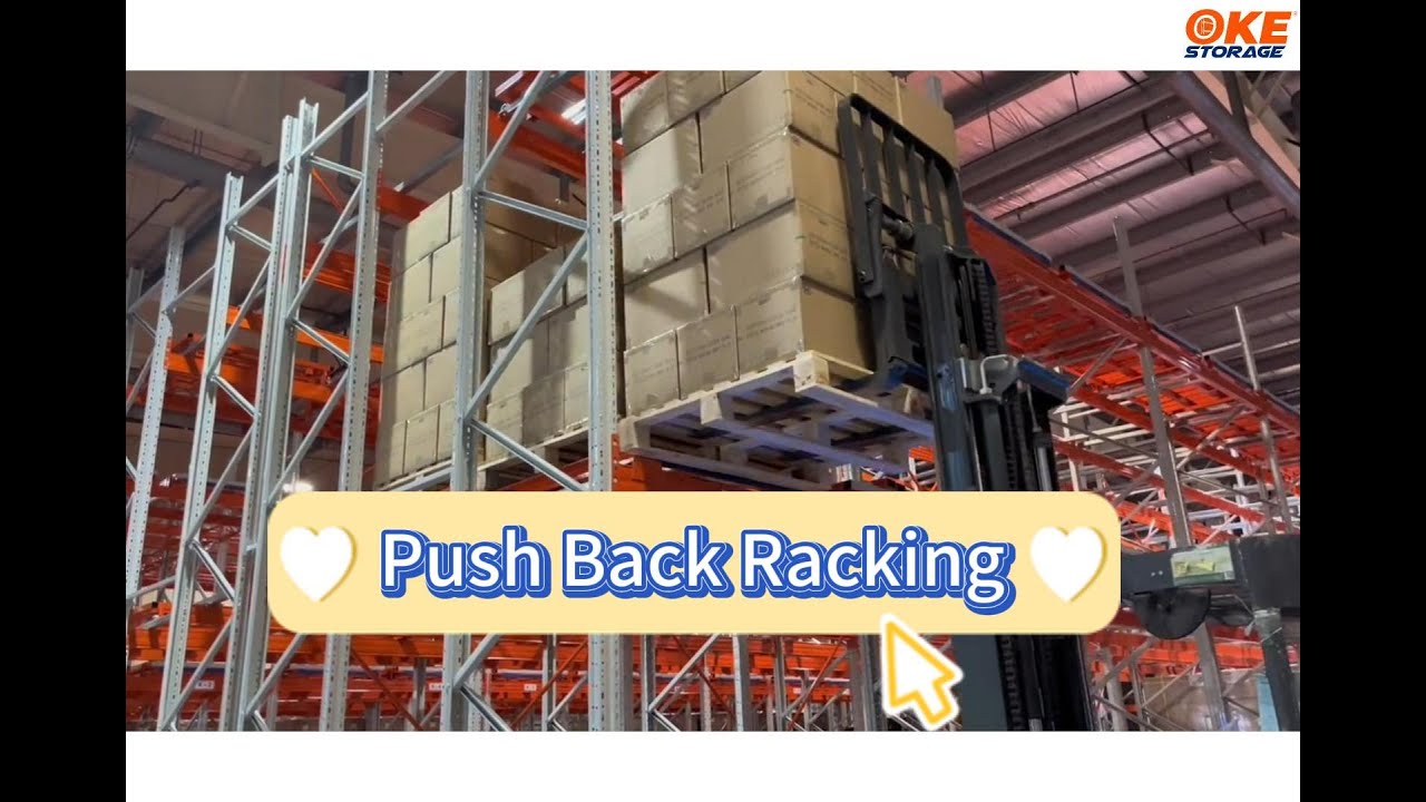 Push Back Racking | OKE Storage - YouTube