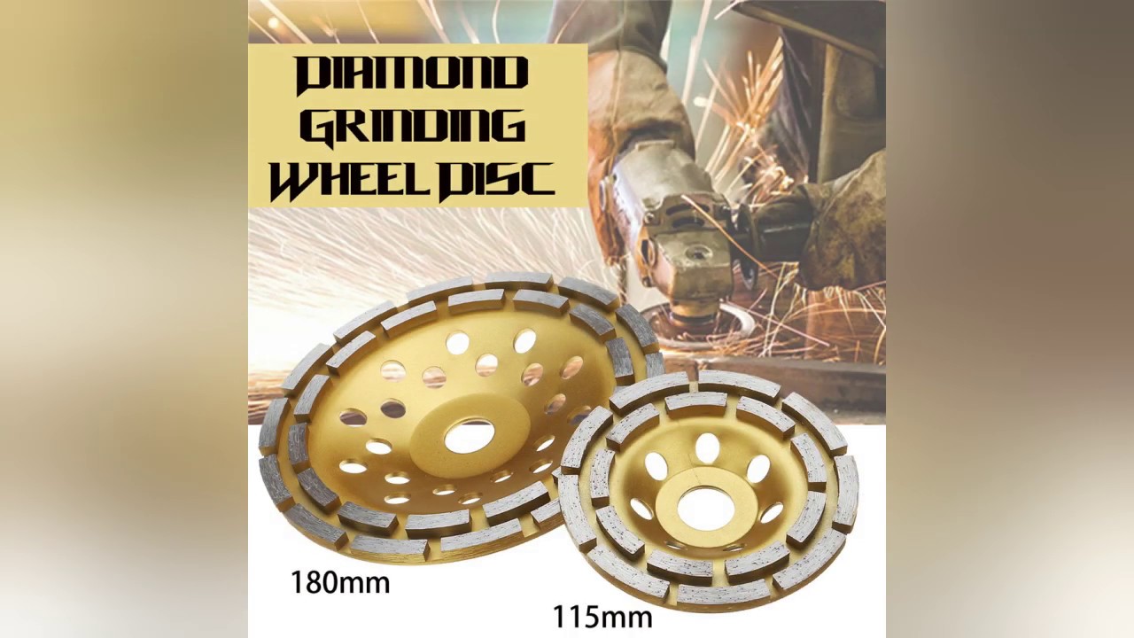 Double Row Diamond Grinding Wheel For Stone Surface And Concrete Floor ...