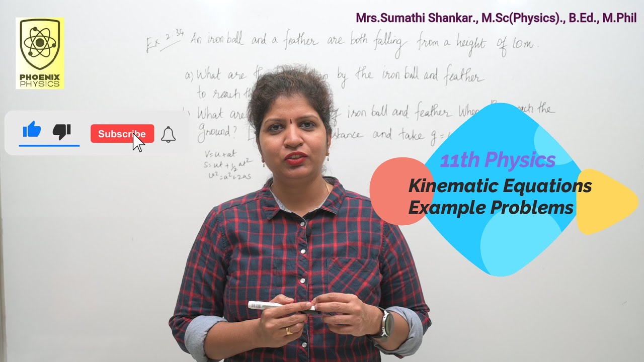 Kinematic Equations Example Problems - YouTube