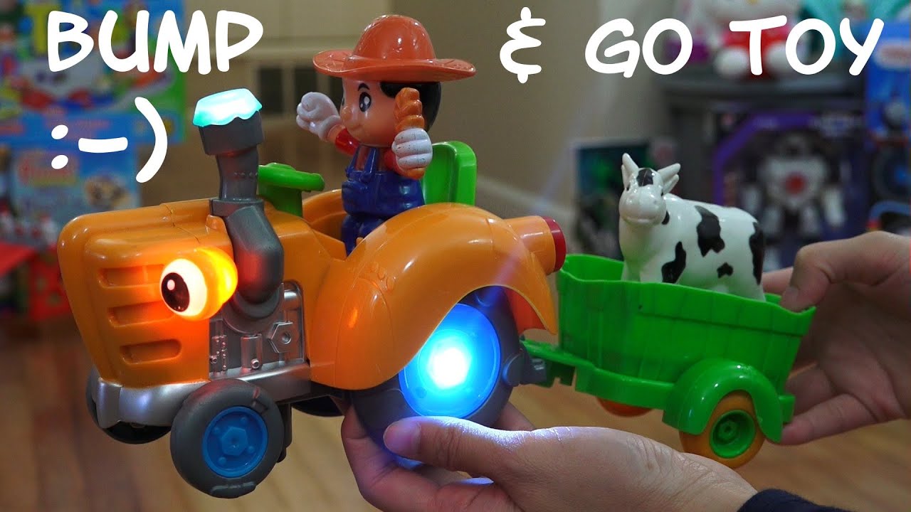 Toy for Toddlers and Kids: Bump & Go Farm Tractor Truck w/ Lights and ...