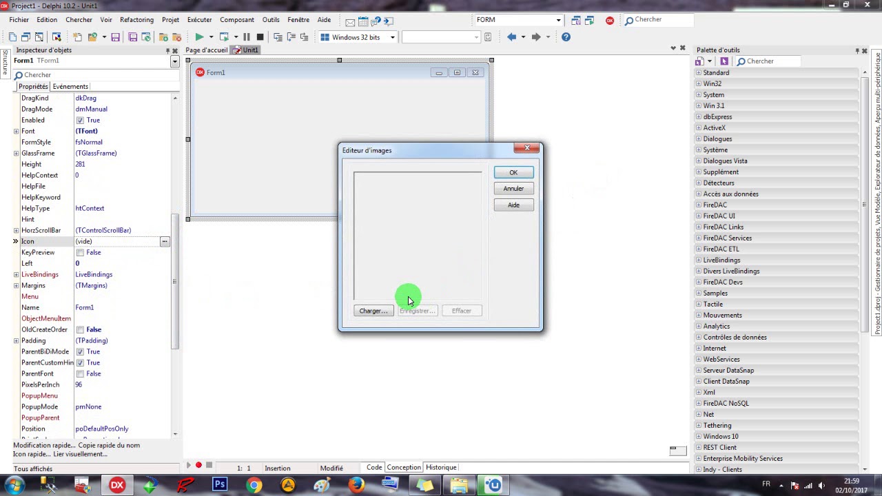 Rad Studio Delphi - 001 - Form - 006 Icon - YouTube