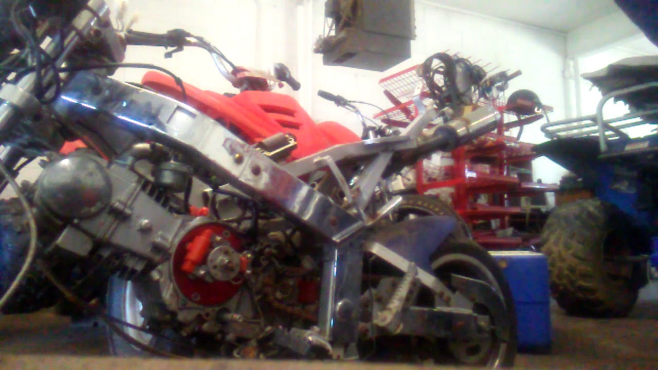 China small crotch rocket. 125cc 4 speed with rotor kit monster - YouTube