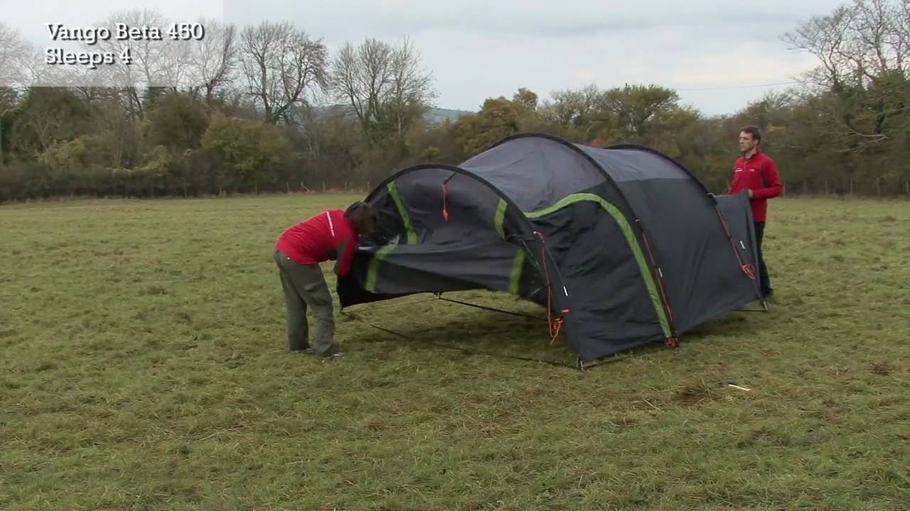 Vango Beta 450 - Tent Pitching Video - YouTube