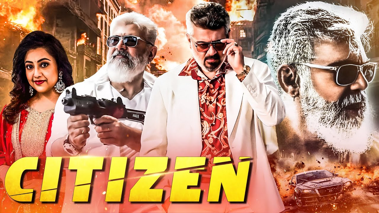 Citizen | Full Hindi Dubbed South Thriller Movie | Ajith Kumar, Meena ...
