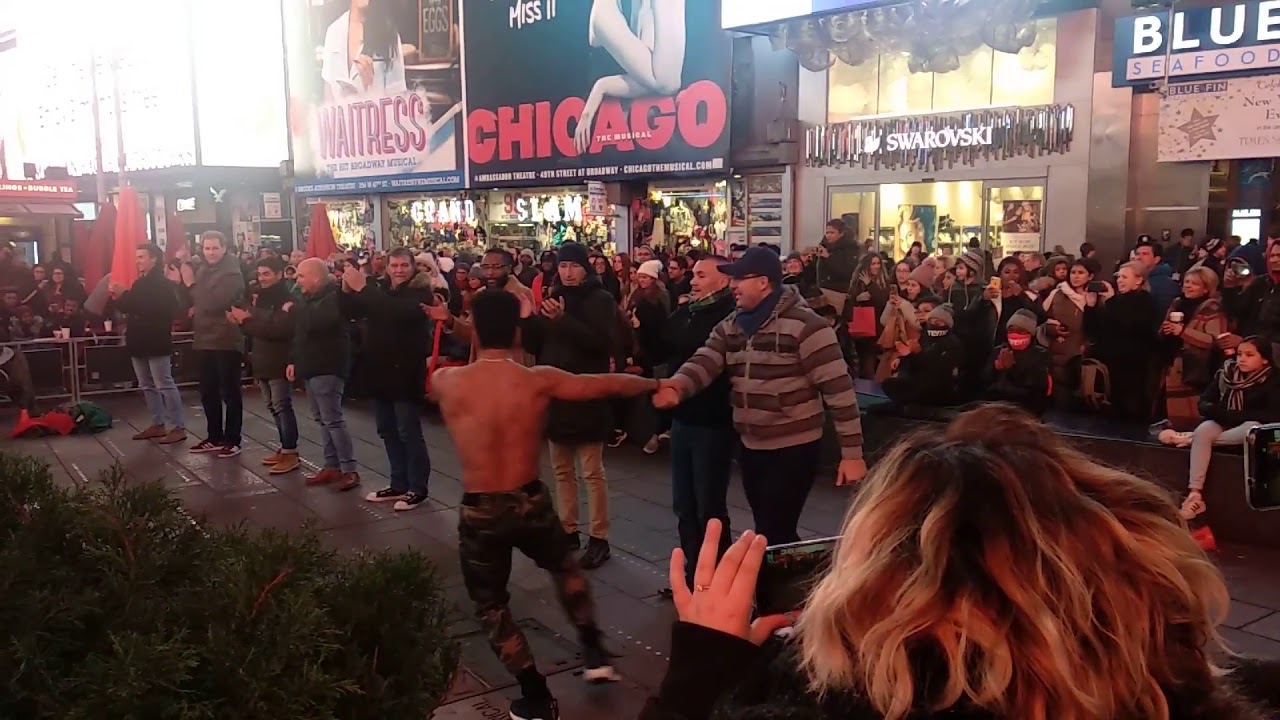 Dancing in Time Square - YouTube