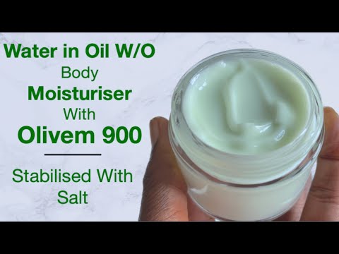 How to formulate a stable W/O Body Moisturiser With Olivem 900 (Simple ...