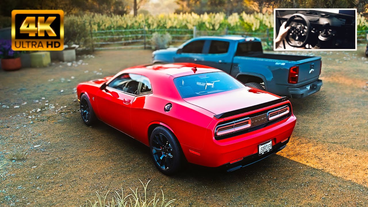 Dodge Challenger Hellcat | FORZA HORIZON 5 | 4K FULL RESOLUTION - YouTube