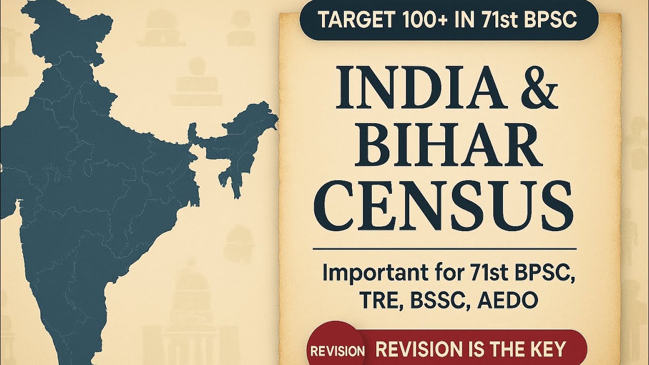 INDIA & BIHAR CENSUS | CENSUS 2011 | ONE SHOT FOR CENSUS | MUST FOR ...