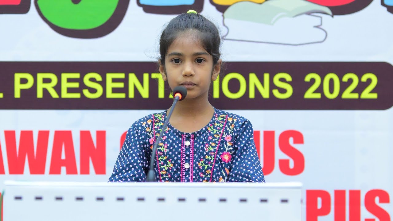 ZAINAB G3 || KIDS ENGLISH 2022 || ELC AWAN CAMPUS - YouTube