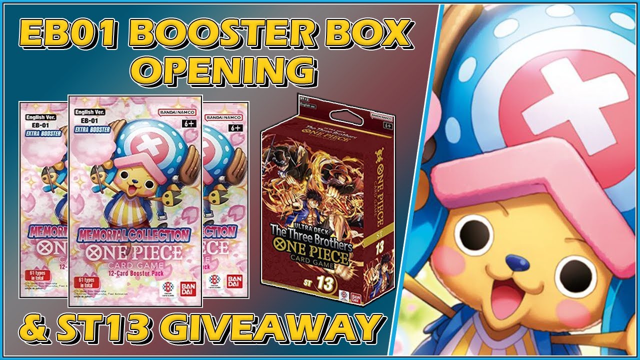 EB01 BOX OPENING AND ST13 GIVEAWAY | ONE PIECE CARD GAME - YouTube