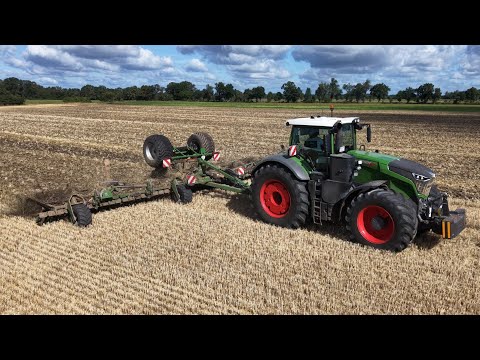 FENDT 1050 mit eine AMAZONE CATROS⁺ 12003-2TS Scheibenegge / 4K @Farmerdc85