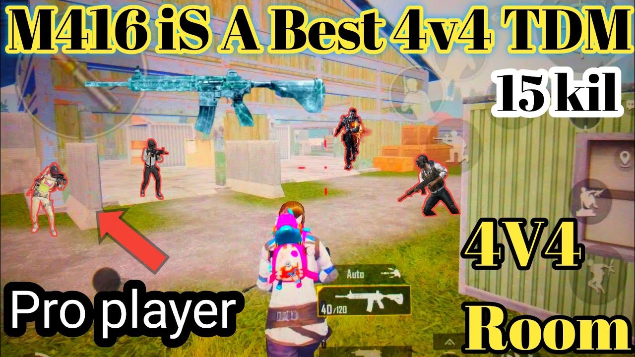 Tdm gameplay 4v4 player m416 | Tdm tips and tricks aim headshot | pubg mobile 4v4 tdm gameplay ...