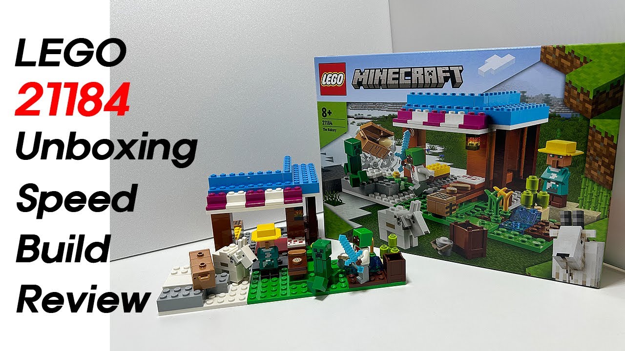 [레고/LEGO]레고 마인크레프트 빵집 21184 스피드 리뷰 / Lego 21184 The Bakery Speed Build ...