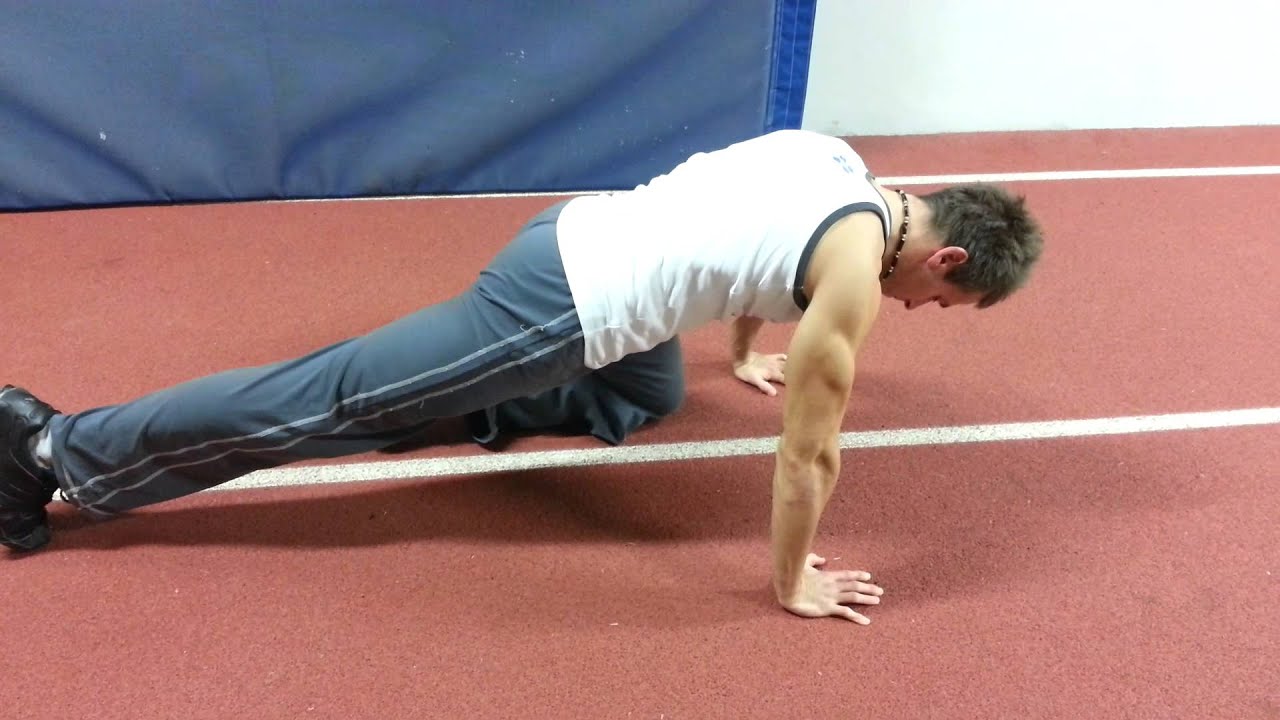 gainage dynamique genou axe croisé - YouTube